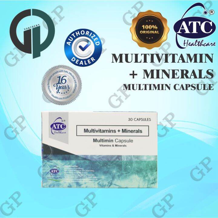 ATC MFG. MULTIMIN MULTIVITAMINS + MINERALS 30 CAPSULES ( Multimin ...