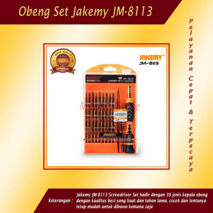 OBENG TOOL SET MEREK JAKEMY JM 8113 ORIGINAL | Lazada Indonesia