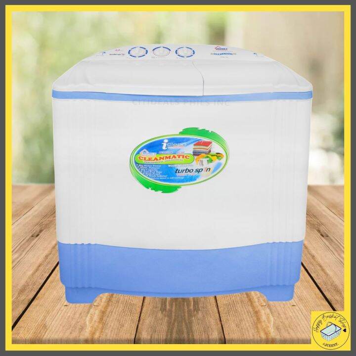 WHM 768 CLEANMATIC TWIN TUB WASHING MACHINE AND DRYER/ 8KG LOAD ...