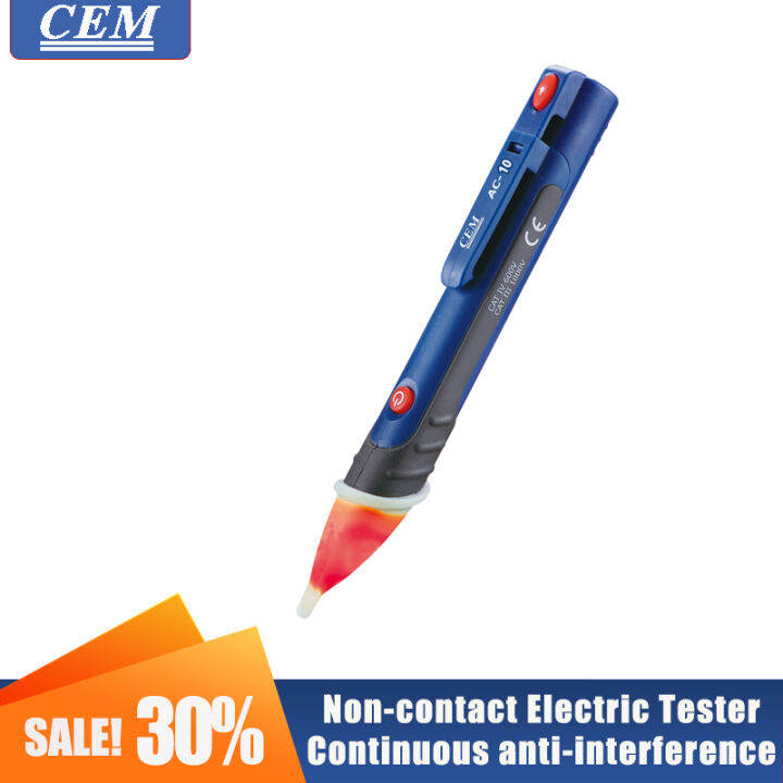 Electric Tester With Lighting Non-contact CEM AC-10 Electric Tester ...