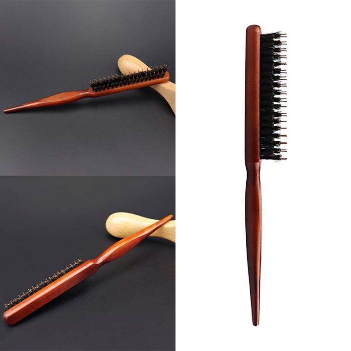 BEAUTYBIGBANG Professional Salon Teasing Back Hair Brushes Boar Bristle ...