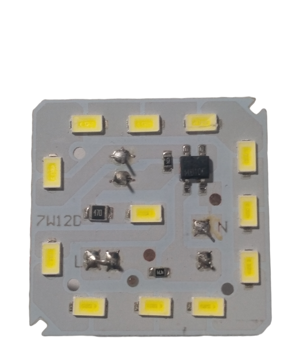 MODUL LAMPU LED 7 WATT ARUS 220V DIMENSI 4 CM CAHAYA TERANG | Lazada ...