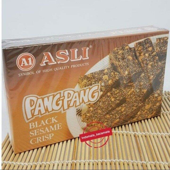 A1 ASLI Pang Pang Black Sesame Crisp Cemilan Tradisional Oleh oleh Medan | Lazada Indonesia