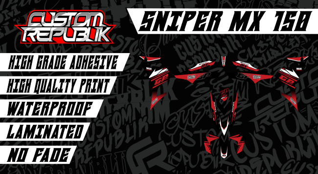 Sniper MX 150 GP Series Decals Set (Red) | Lazada PH