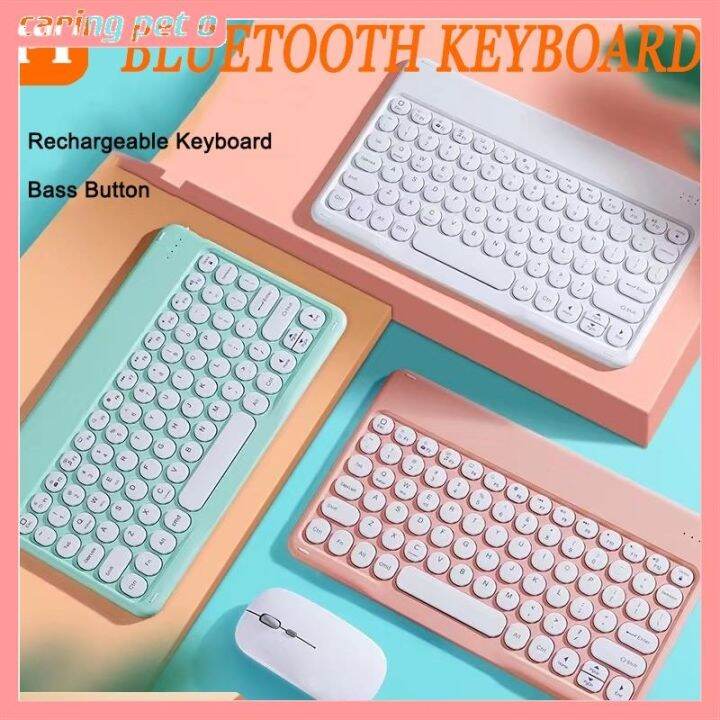 HUAWEI OPPO VivoWireless Bluetooth Mute Keyboard Rechargeable Mini ...