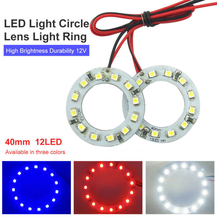 LED Ring Light Circle 40mm LED Angel Eye Aperture Ambient Light White ...