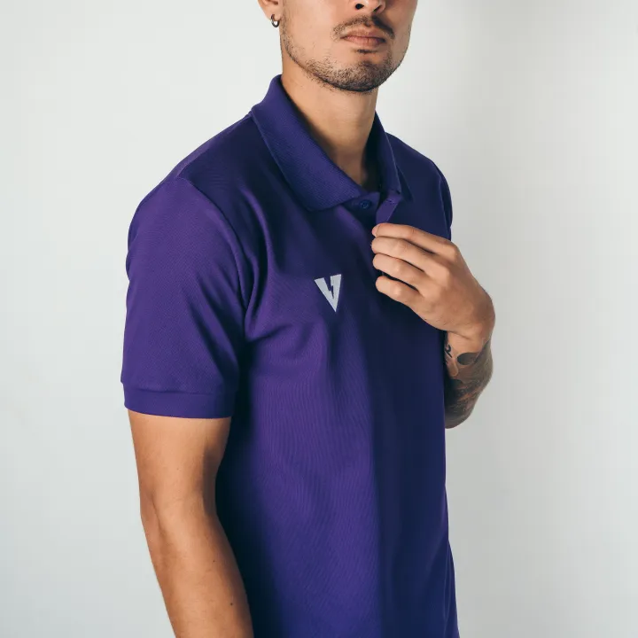 VOLT เสื้อโปโล คอปก ทำงาน แขนสั้น สีม่วง ASTRO 001 POLO SHIRTS PURPLE ...