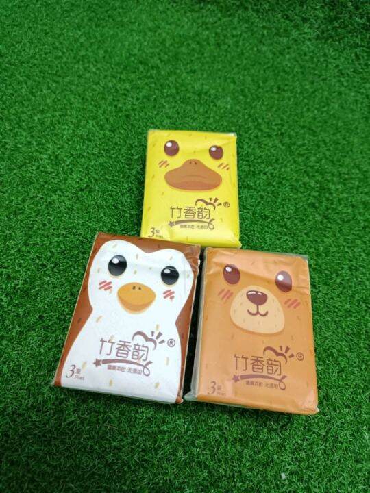 Bamboo cute cartoon Tissue /Soft Facial Tissue (4ply/8pulls) Ready ...