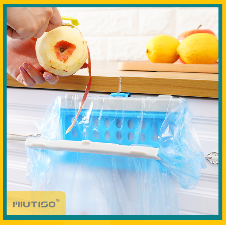 Miutiso Hanging Trash Bag Holder Cabinets Cloth Rack Tower | Lazada PH