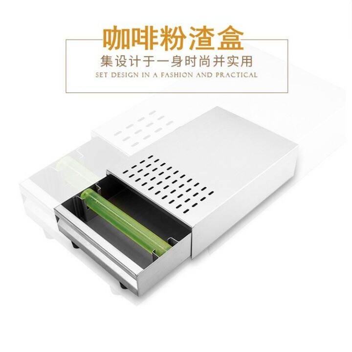 Slag knocking box cross-steel powder slag box coffee machine stainless ...