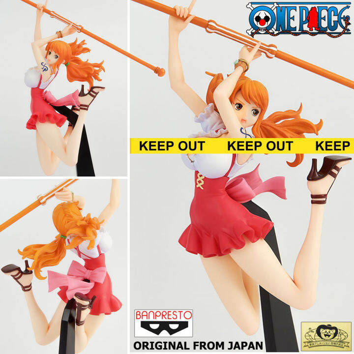 Figure ฟิกเกอร์ งานแท้ 100% แมวทอง Banpresto BWFC จาก One Piece วันพีซ เต็มพิกัดสลัดจอมลุย Nami ...