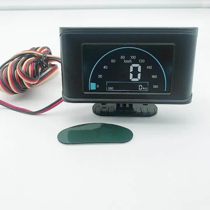 Universal Digital Car Truck Speed Odometers LCD Display Gauges Digital ...