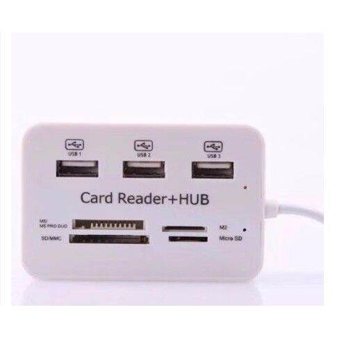 hot USB 2.0 3 Port Hub Card Reader with LED Indicator for PC | Lazada PH
