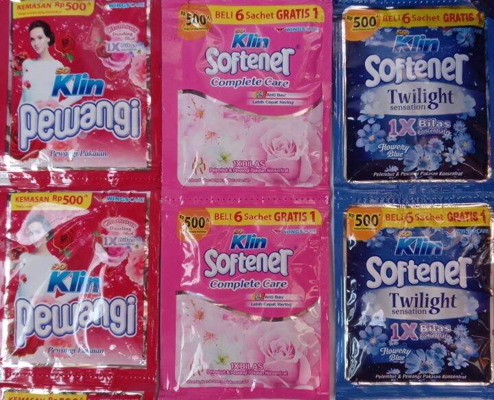 SOKLIN SOFTENER 14ml Pewangi 500 1 renceng 12 pcs | Lazada Indonesia