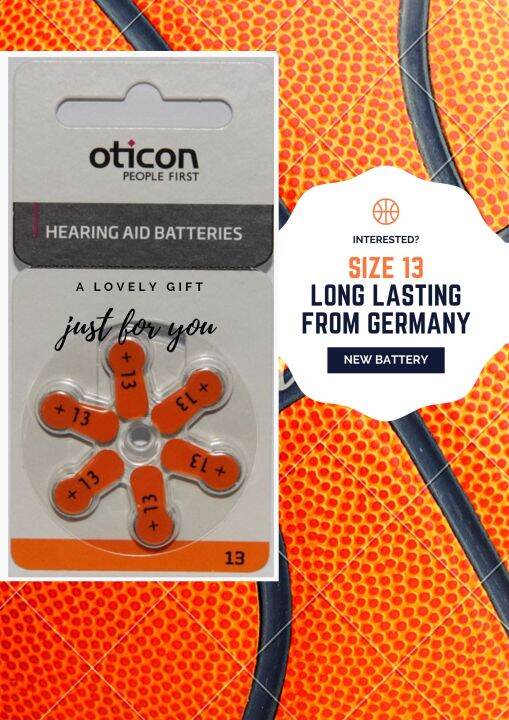 Oticon NEW 5 packs of Hearing Aid Battery/Bateri Alat Pendengaran Size ...