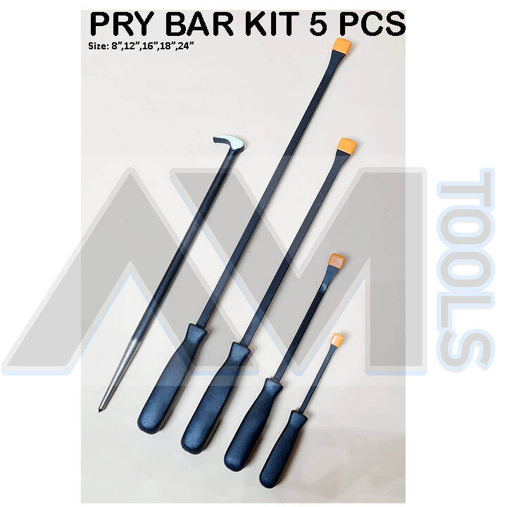 Pry Bar Kit 5pcs set Heavy duty Scrapper pinch bar Jimmy Bar | Lazada PH