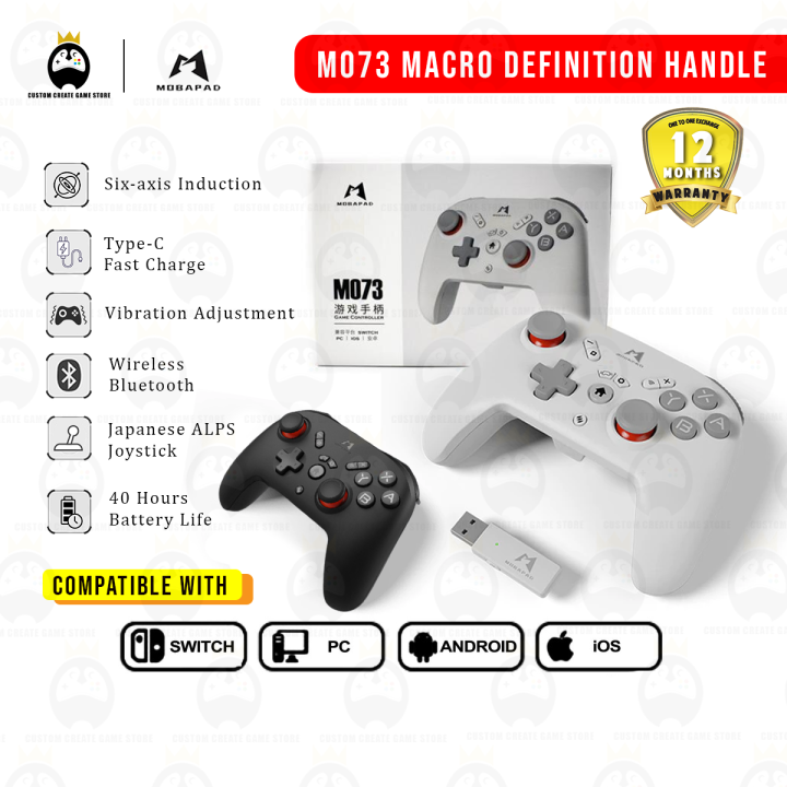 MOBA PAD | MOBAPAD Bluetooth Wireless Gaming Pro Controller with Receiver for Nintendo Switch ...
