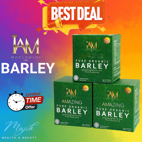 IAM WORLDWIDE AMAZING PURE BARLEY 100% ORIGINAL - 10 sachets I AM ...
