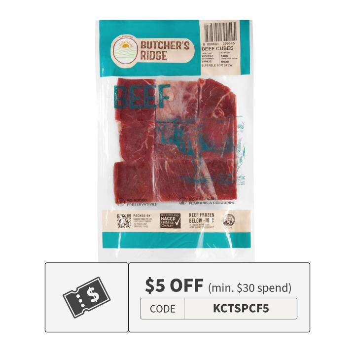 Butcher's Ridge Beef Cubes - Frozen | Lazada Singapore