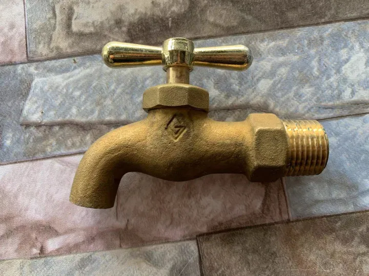 GREAT VOLUME FAUCET BRASS PLATED 1/2 PLAIN w/out HOSE BIBB | Lazada PH