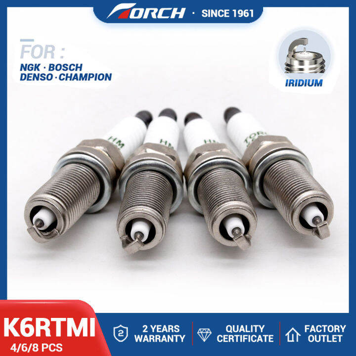 Candle Replace for DENSO IKH20 Iridium Spark Plug TORCH K6RTMI Candle LFR6AP11 for FR7SI30 ...