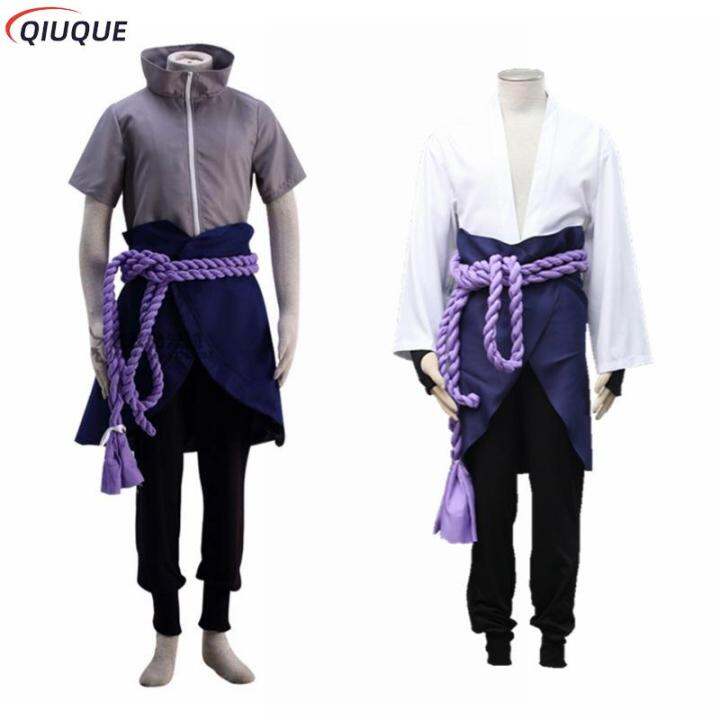 Uchiha Sasuke Cosplay Costume Wig Anime Suit Halloween Comic Clothes ...