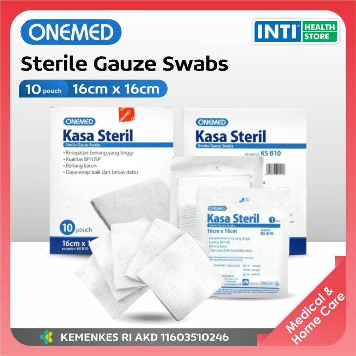 Onemed | Kasa Steril 16x16 cm Isi 10 | Kasa P3K | Lazada Indonesia