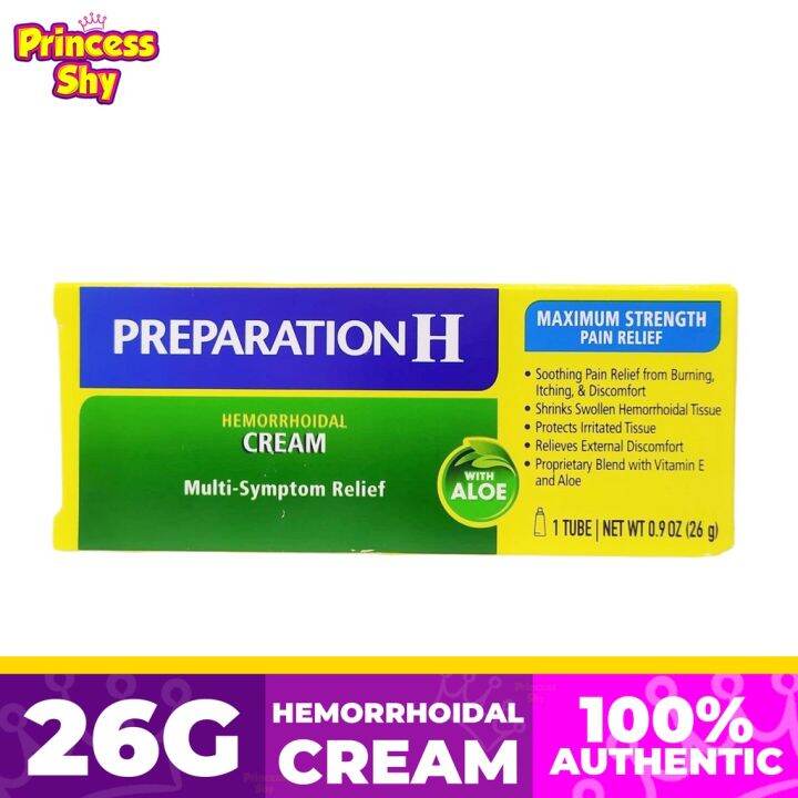 【READY STOCK】 ♛Preparation H Hemorrhoidal Cream with Aloe Multi-Symptom ...