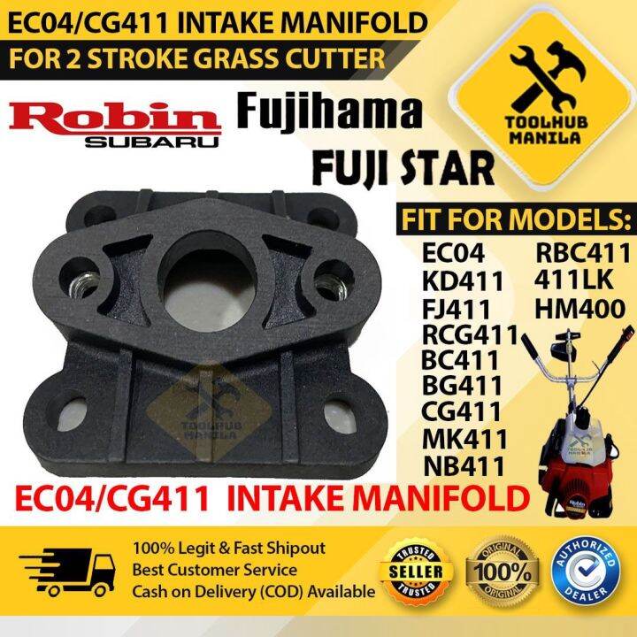 durable CG411 Carburator Intake Manifold for Robin EC04, BC411, MK411 2 stroke Grass Cutter ...