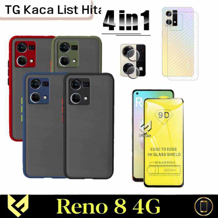 New Promo Paket 4IN1 Case AERO For RENO 8 4G 2022 Case AERO Dove Color ...
