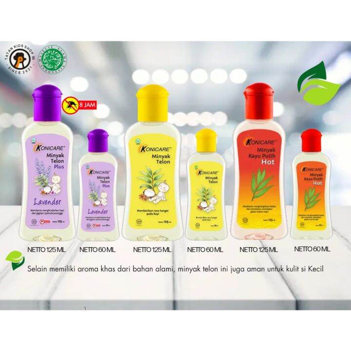 Konicare Minyak Telon Plus Dan Kayu Putih 60ml 125ml | Lazada Indonesia