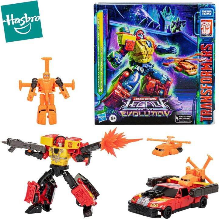 Hasbro Transformers Legacy Evolution Armada Universe Powerlinx Hot Shot and Armada Universe Jolt ...