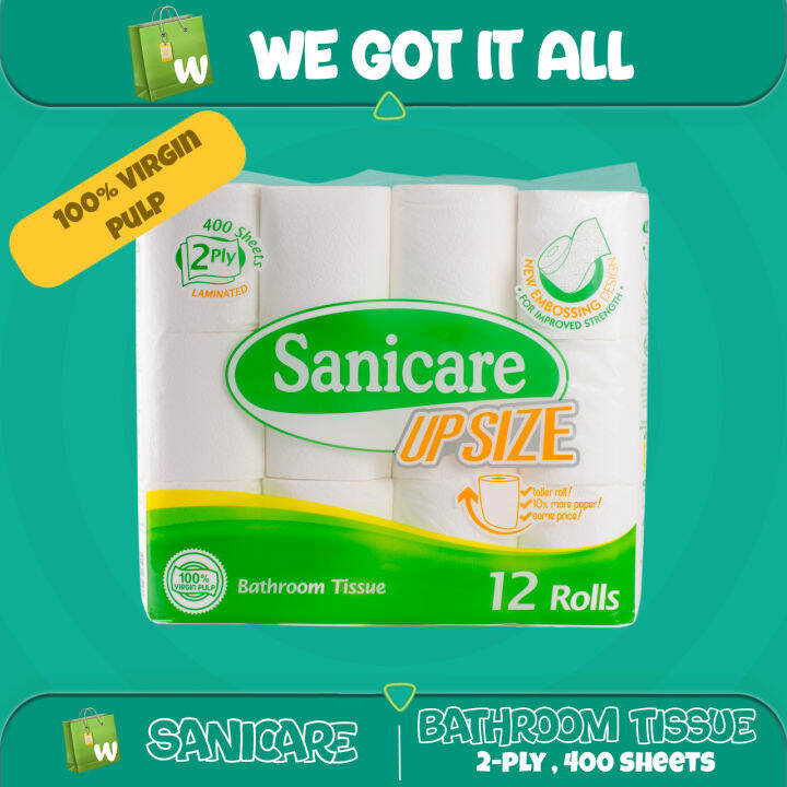 Sanicare Bathroom Tissue 12 rolls 1 Pack 2 Ply | Lazada PH