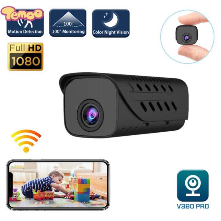 Temoo Smallest Mini T9 HD Camera Wireless WIFI spy camera Night Vision ...