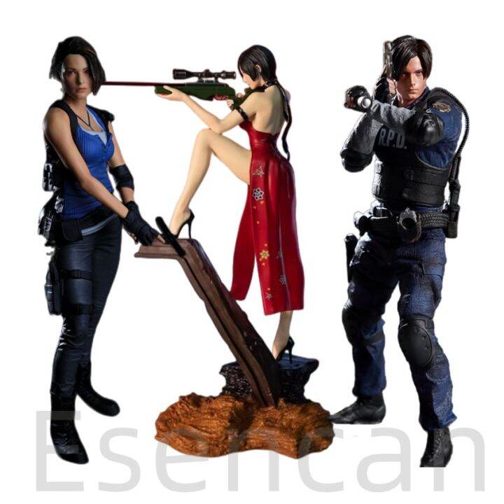 Biohazard Game Statue Helena Jill Valentine Leon Kennedy PVC Action ...