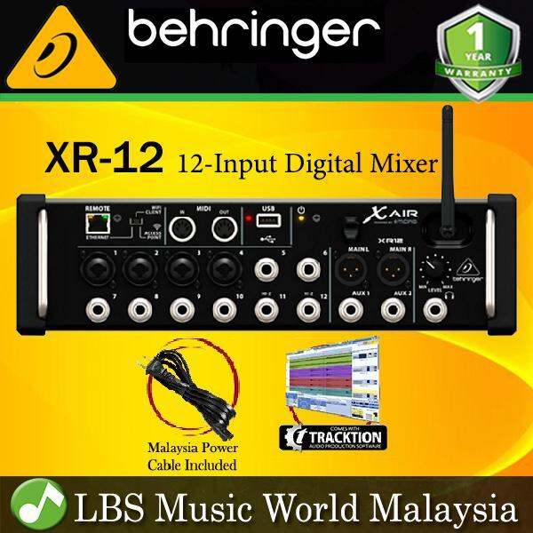 Behringer XR-12 Digital Mixer With 12 Input Preamp (XR12 XR 12) | Lazada