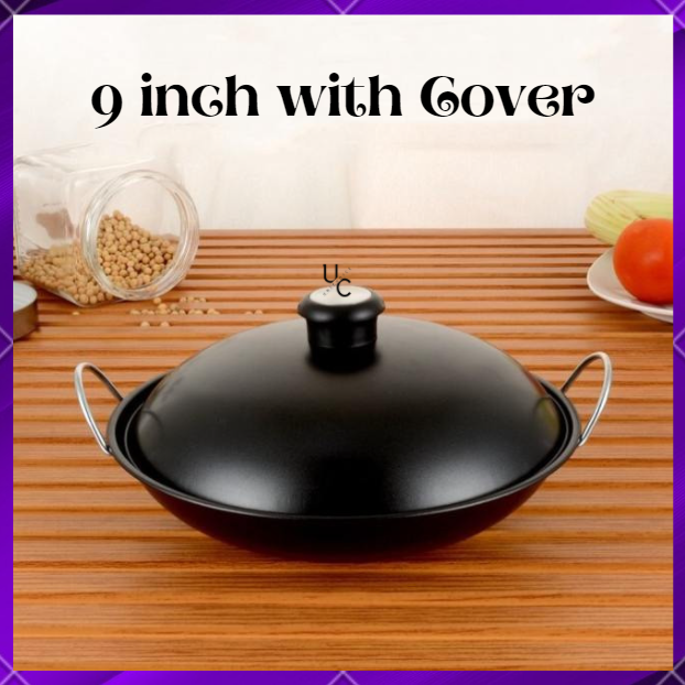 JJ Multi-Purpose Non-Stick Dry Pan with Cover | Lazada PH