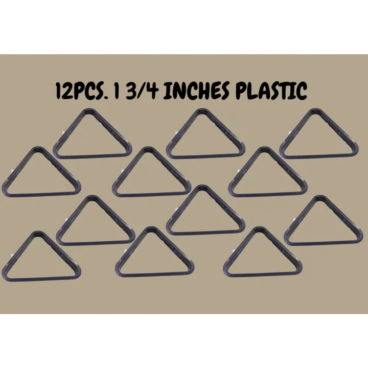 12PCS. 1 3/4 INCHES BILLIARD TRIANGLE / TRIANGLE PARA SA LAMESA NG ...