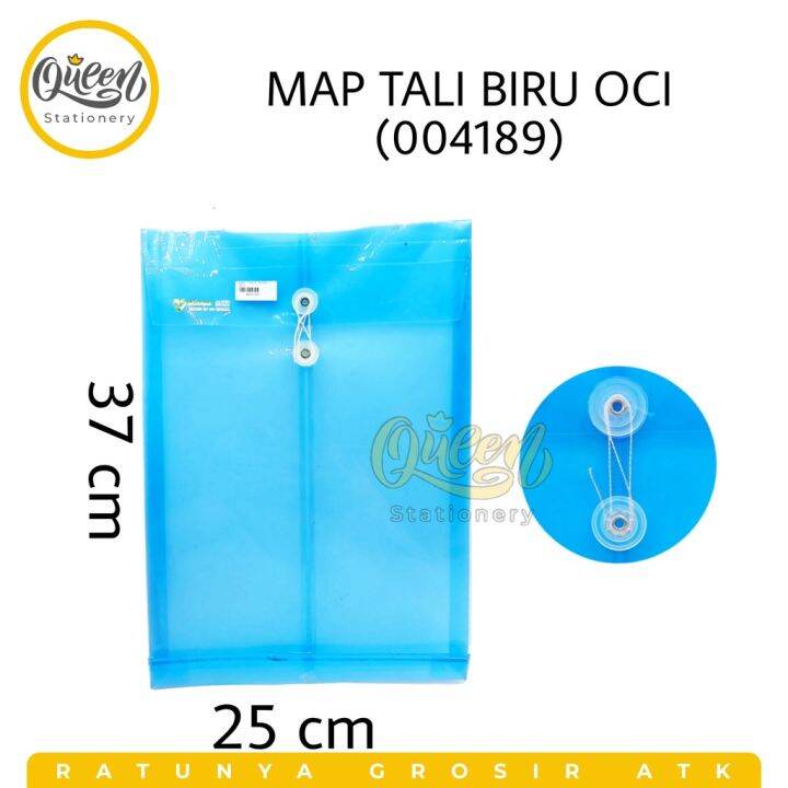 1 PCS MAP TALI BIRU OCI / MAP TALI PLASTIK / AMPLOP PLASTIK (004189 ...