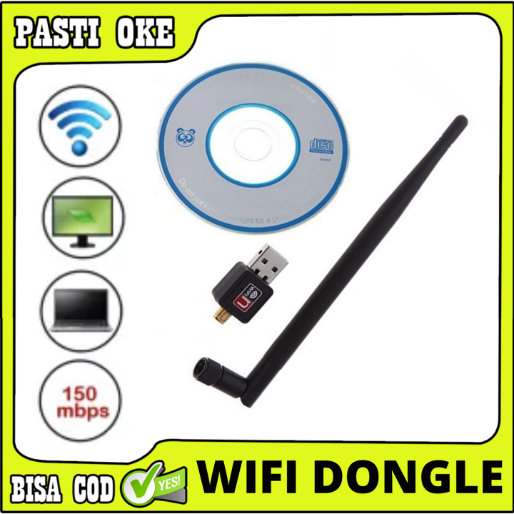 USB WIFI DONGLE DENGAN ANTENA ADAPTER 802.11N 150MBPS WIRELESS USB DONGLE WIFI ADAPTER ANTENA ...