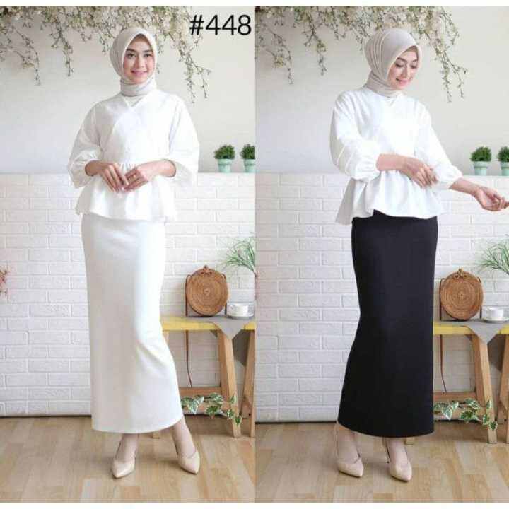 ROK FORMAL UNTUK KERJA DAN DAN ROK SEKOLAH ukuran M fit to XL BY SHOFA ...