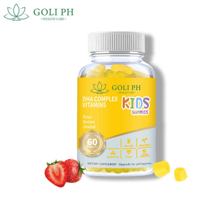 GOLI PH DHA Gummies for Kids Nordic Naturals DHA Xtra, Strawberry - 60 ...