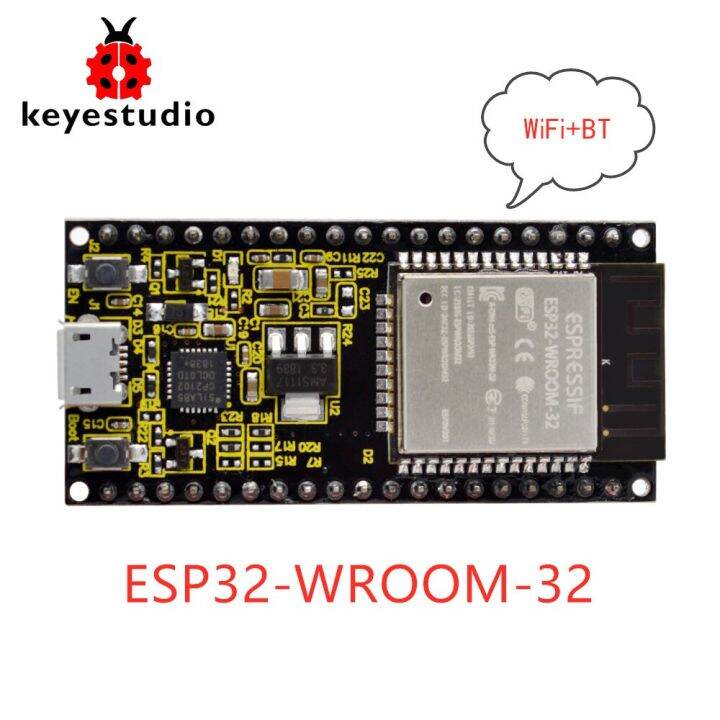 แป้นพิมพ์โมดูล ESP32-WROOM-32บอร์ดหลักรองรับบลูทูธและ WIFI ESP32โมดูลกาณ์ด SD | Lazada.co.th