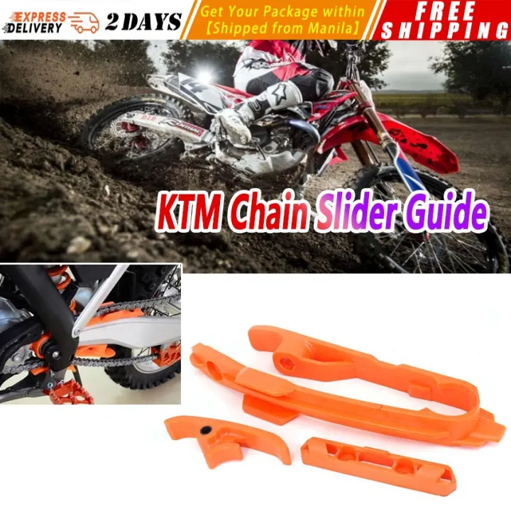 【KTM Chain Slider Guide】Chain Slider Sliding Swingarm Guard Guide Kit ...