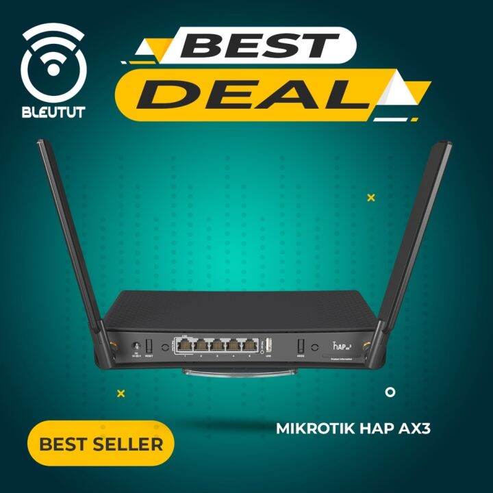 【COD】 MikroTik hAP ax3 - Wifi 6 Dual band Gigabit Router | Lazada PH