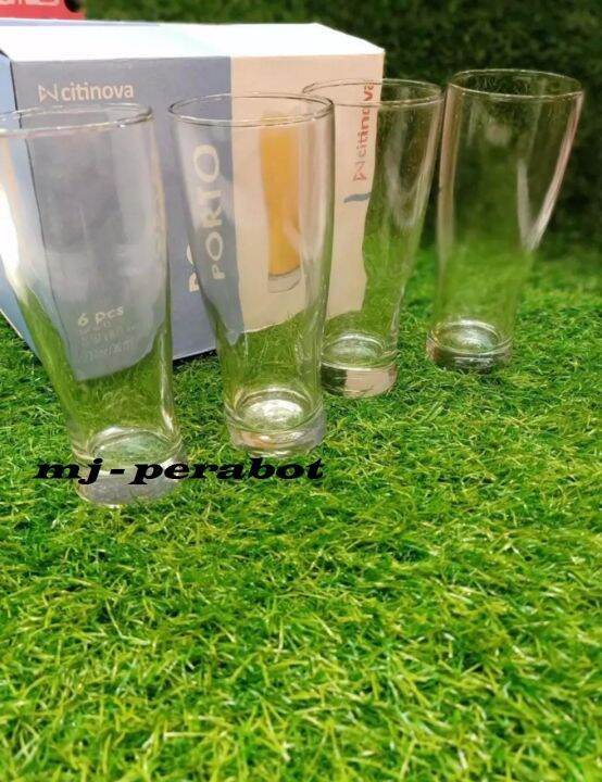 Gelas Kaca Porto Citinova/Gelas Jus Beling/Gelas Sirup (6pcs) | Lazada ...