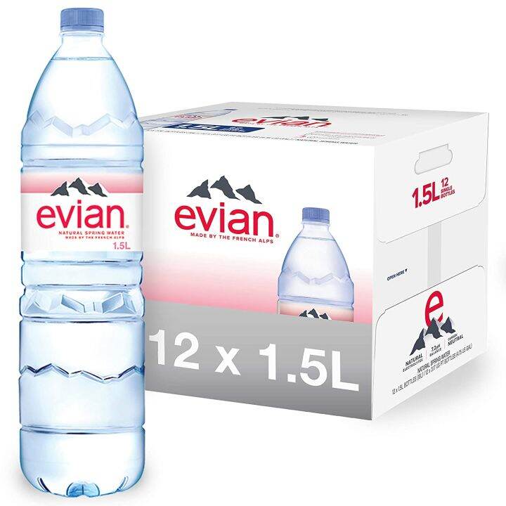 Evian® Natural Spring Water (12 x 1.5L) | Lazada PH