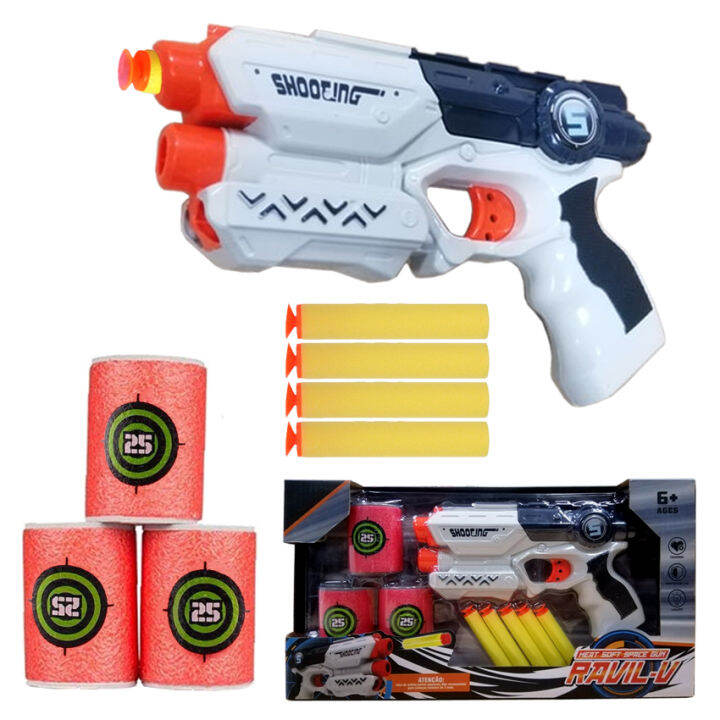 Ravil-V Heat Soft Space Nerf Gun Bundle With 5 PCs Nerf Bullets 3 Eva ...
