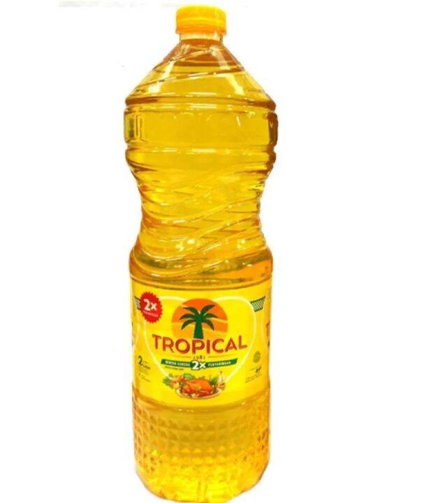 Minyak Goreng Tropical botol 2 Liter / tropical 2 pcs 1 liter / bimoli ...