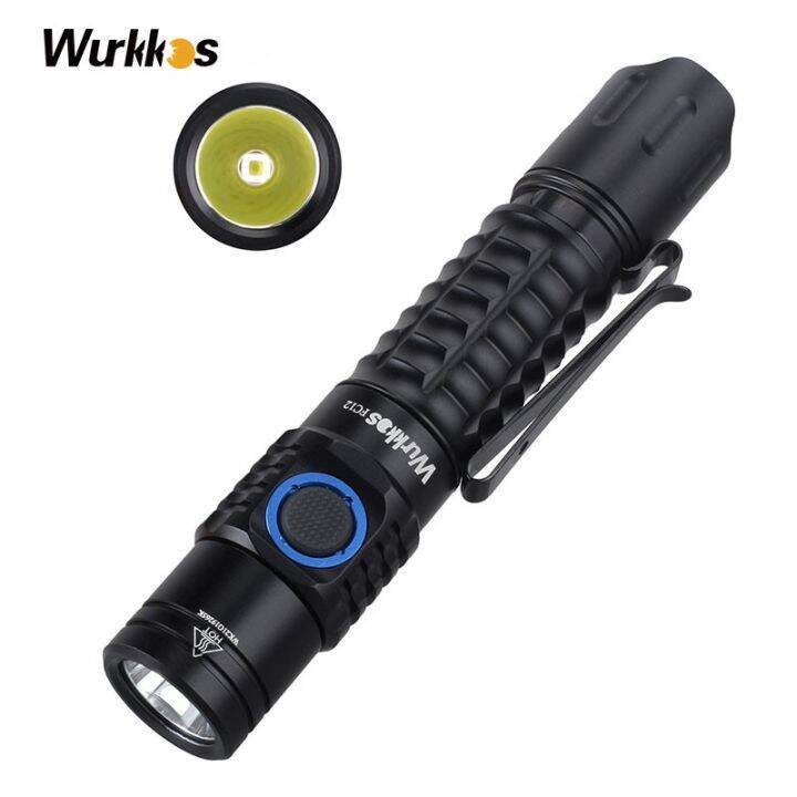 Wurkkos FC12 Usb C Rechargeable Tactical Flashlight Sft40 2000Lm 345M ...